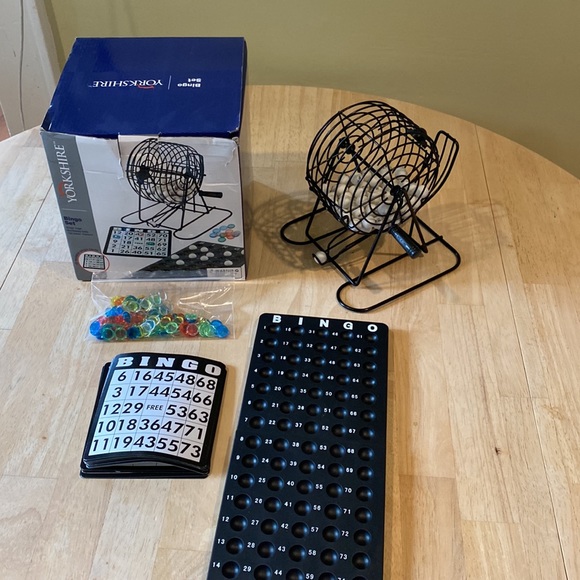 Toys | Kids Bingo Set With Bingo Cage Numbered Balls And Token Markers ...